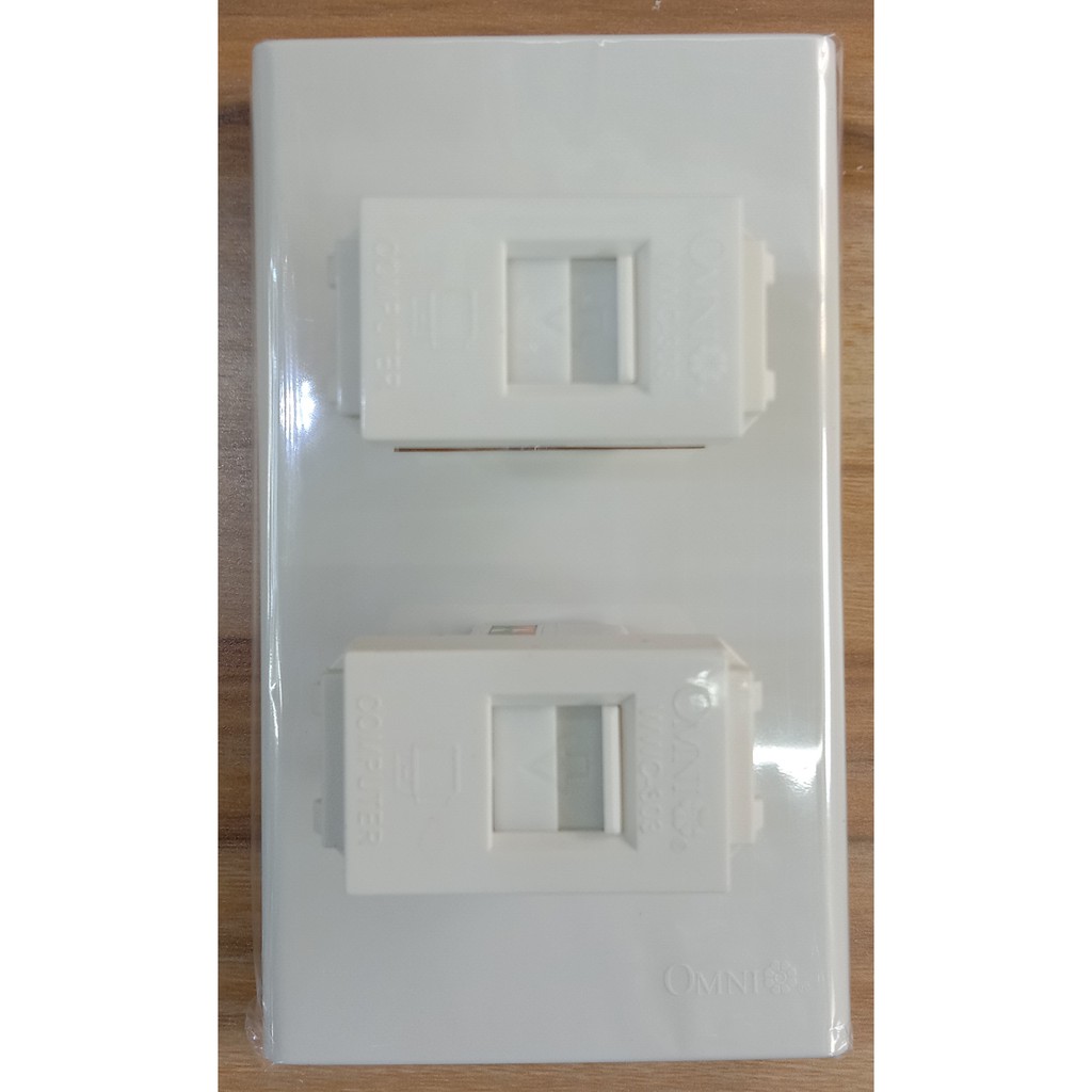 OMNI Wide Series Computer/LAN 8-Pin Outlet Set(1/2/3 Gang) & 2 Gang ...