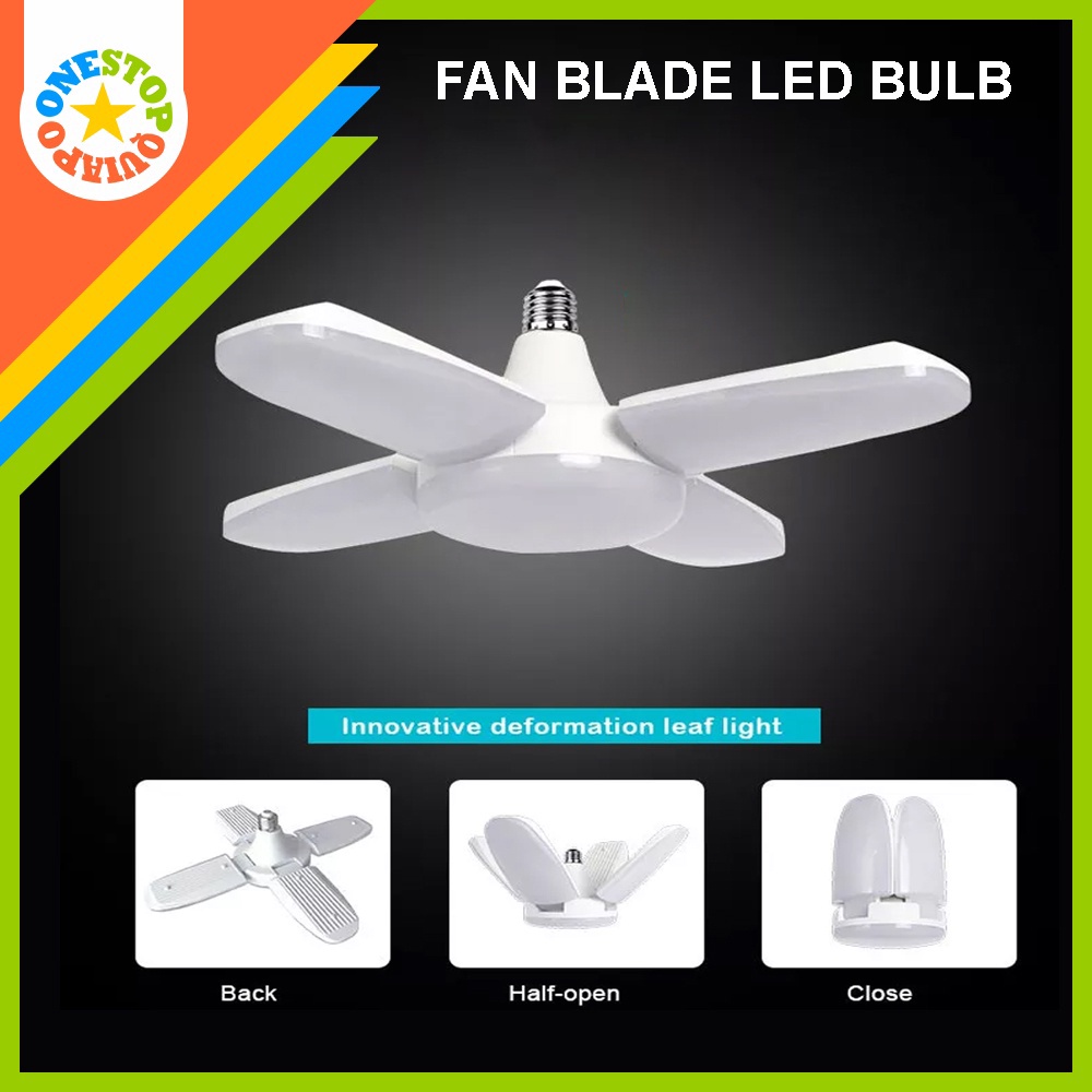 OSQ 150w 4+1 Foldable Fan Blade LED Light Bulb | Shopee Philippines