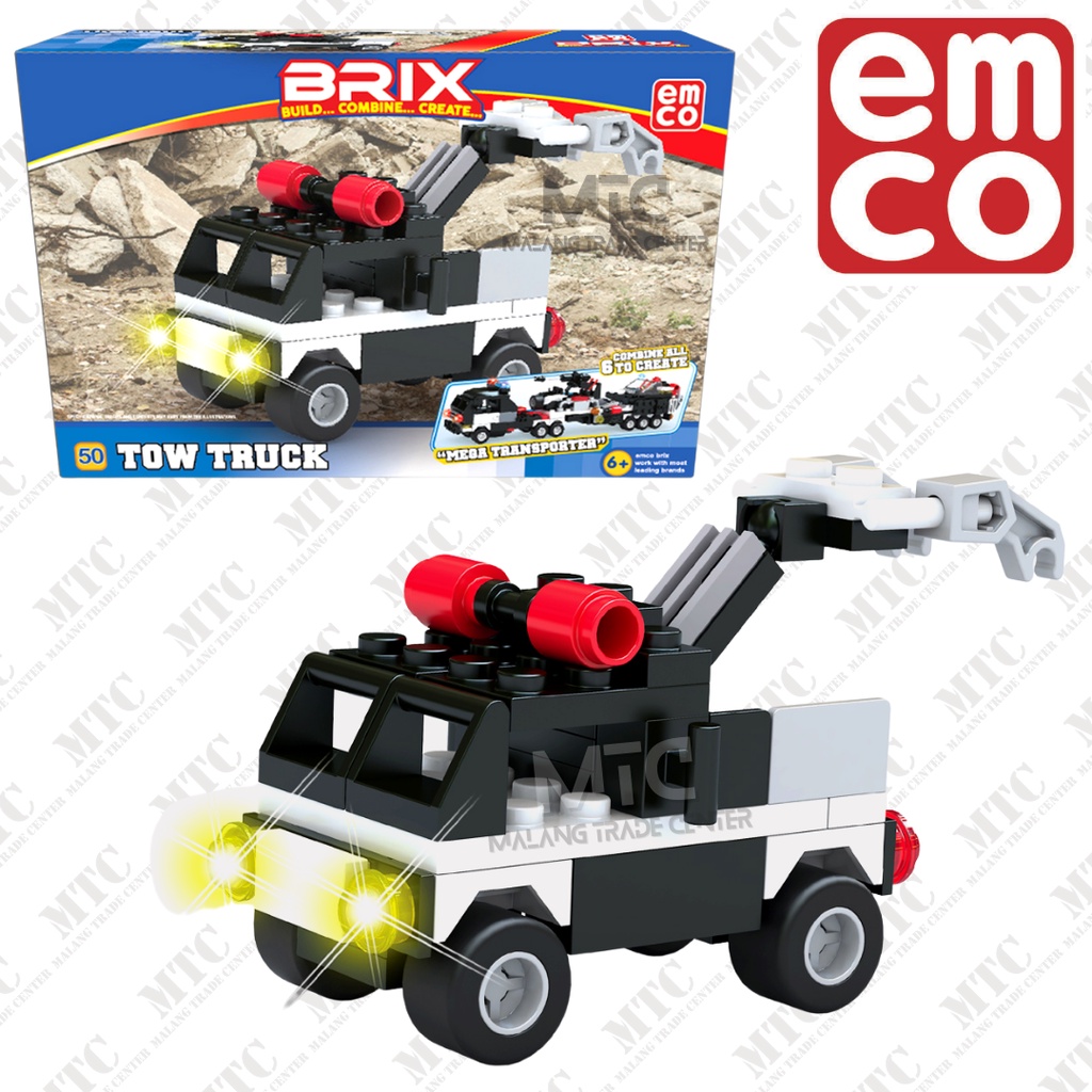 Lego Bricks Emco Brix Block Toys Police Car Marine Ships And ...