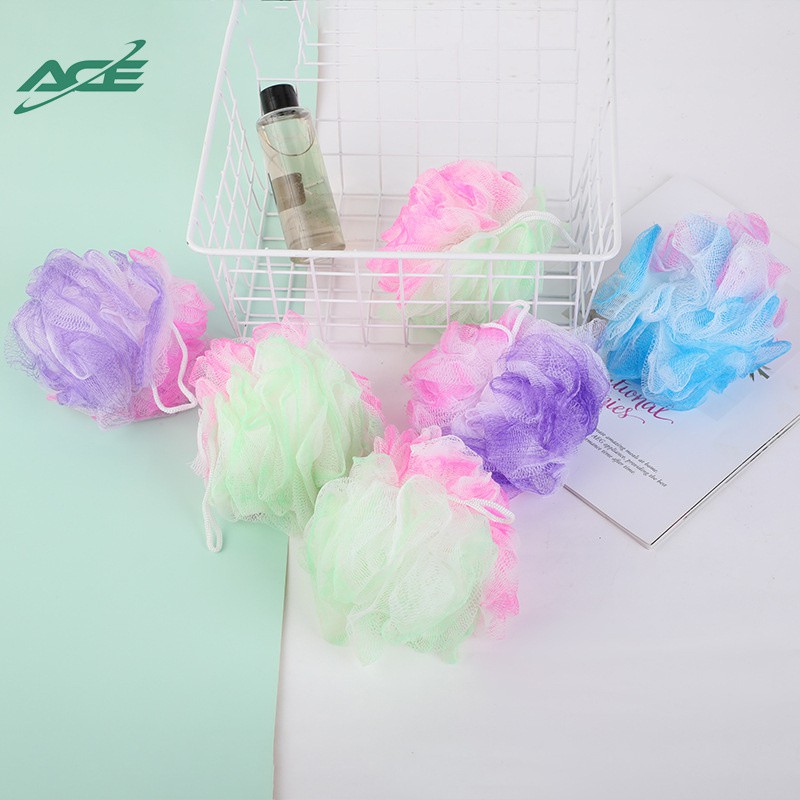 ACE Soft Plastic Mesh Shower Bath Sponge Ball | Shopee Philippines