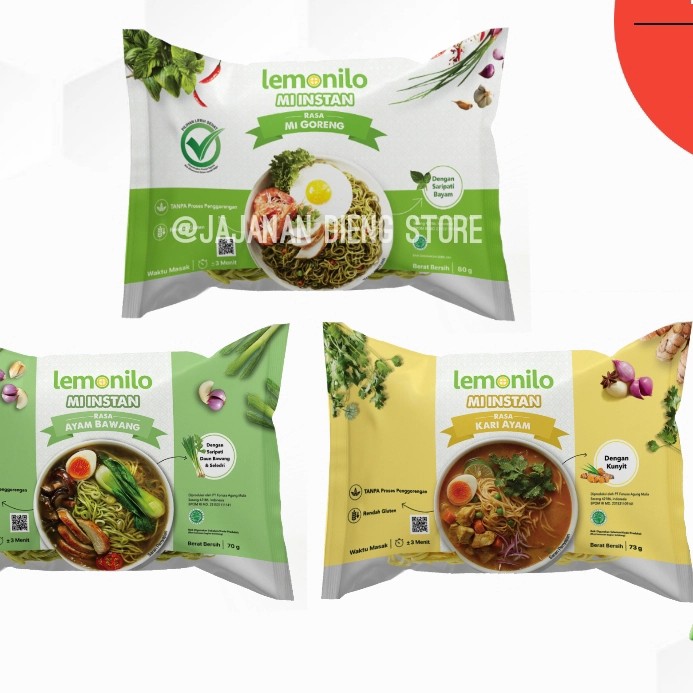 Lemonilo Natural Healthy Noodles Package Contents 10 pcs - Mix Variants ...