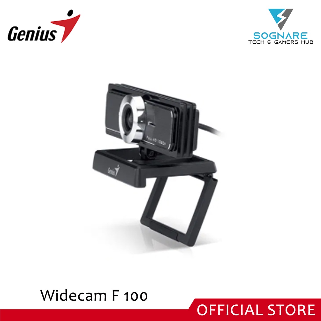 Genius F100 Widecam FHD 1080p | Webcam | FHD | USB Webcam | Wide Angle ...
