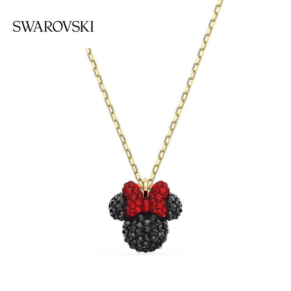 Swarovski MICKEY & MINNIE Minnie Mouse female necklace clavicle chain ...