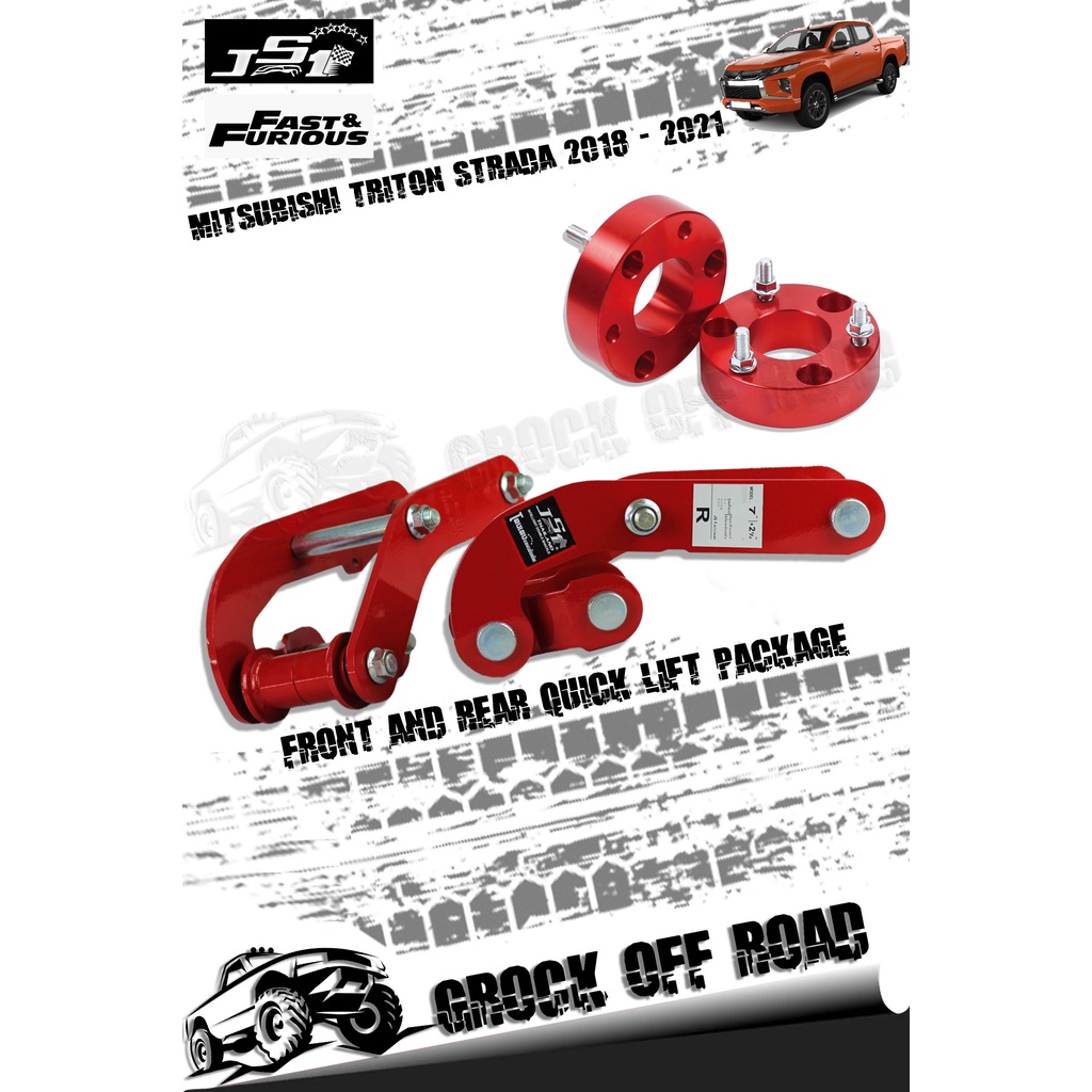 MITSUBISHI TRITON STRADA 2018-2024 FRONT AND REAR QUICK LIFT PACKAGE ...