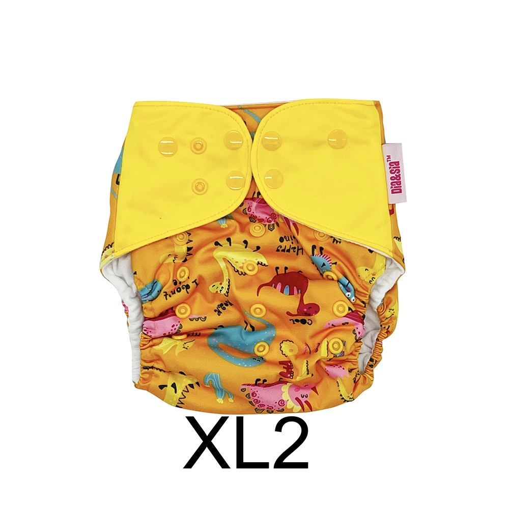 a XL DIA&SIA Cloth Diaper w double Leg Gussets and inserts | Shopee ...