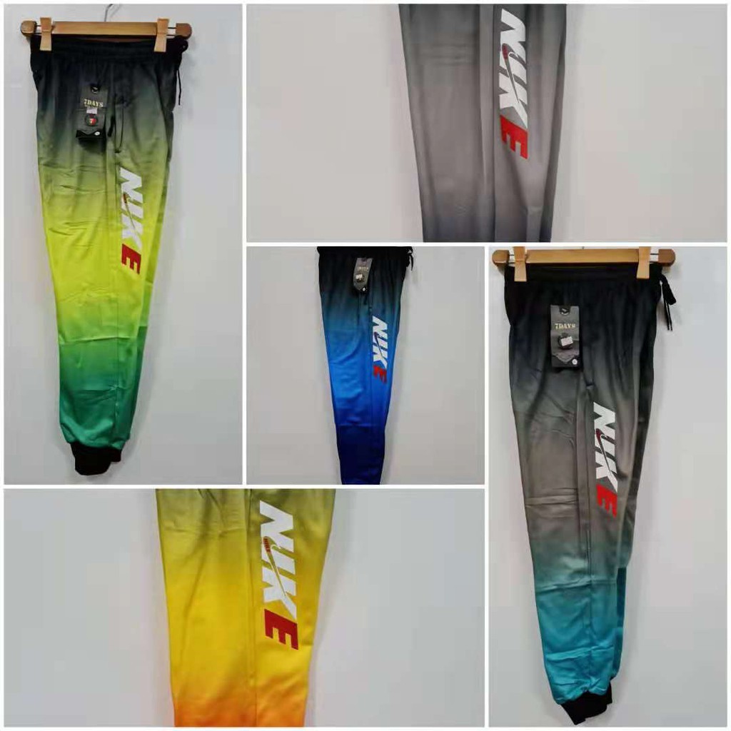 Tri-color cotton jogger pants(with zipper) | Shopee Philippines