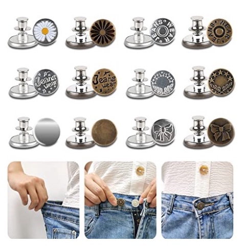 Adjustable Detachable Jeans Buttons Nail Free Metal Buttons For ...