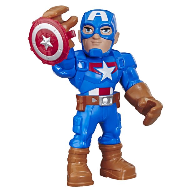 Playskool Heroes Marvel Super Hero Adventures Mega Mighties Captain ...