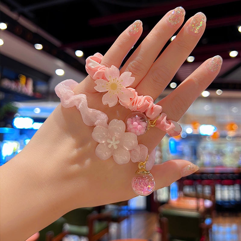 Children's Pink Cherry Blossom with Small Intestine Hair Circle ...