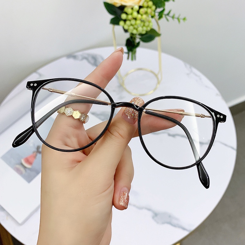 Anti Radiation glasses Gold Frame Glasses shades for couple Clear Lens ...
