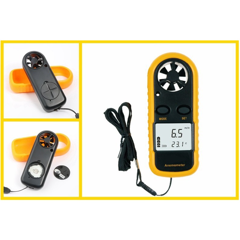 Digital Anemometer Wind Speed Air Velocity Airflow Machine Anemometer ...