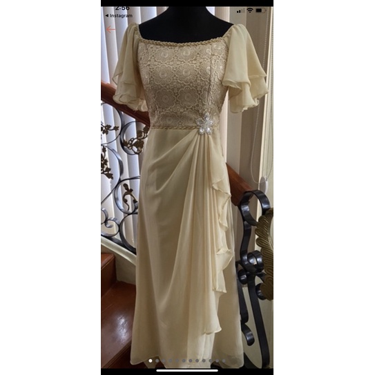 Mother of the Bride Dress/ Principal Sponsor Gown/ Secondary Sponsor Gown/ Ninang Gown | Shopee ...