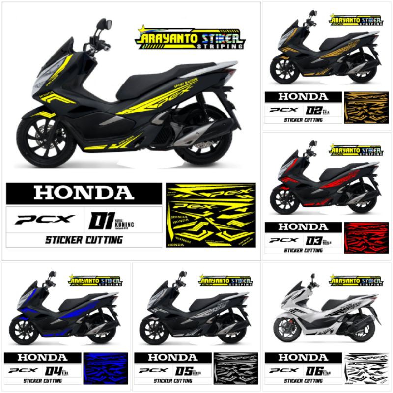 Honda PCX 150 Glossy Metallic Variation Striping Sticker ARS03 Always ...