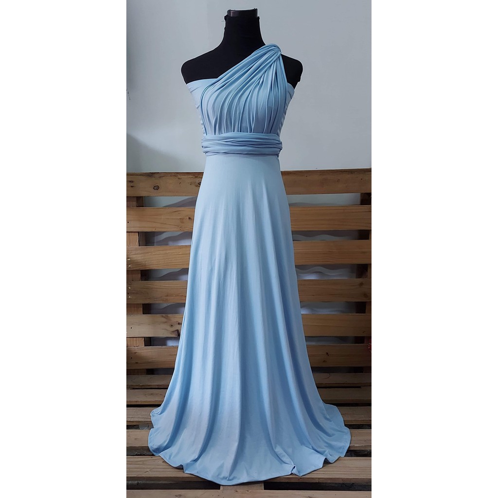 Infinity Dress, Powder Blue, Light Teal Green, Dark Teal Blue S to SL ...