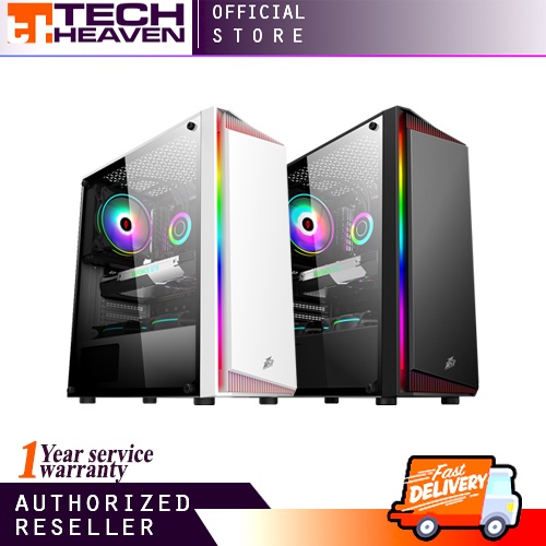 COMPUTER CASE 1STPLAYER RAINBOW RB-4 MID-TOWER GAMING CASE W/ TEMPERED ...