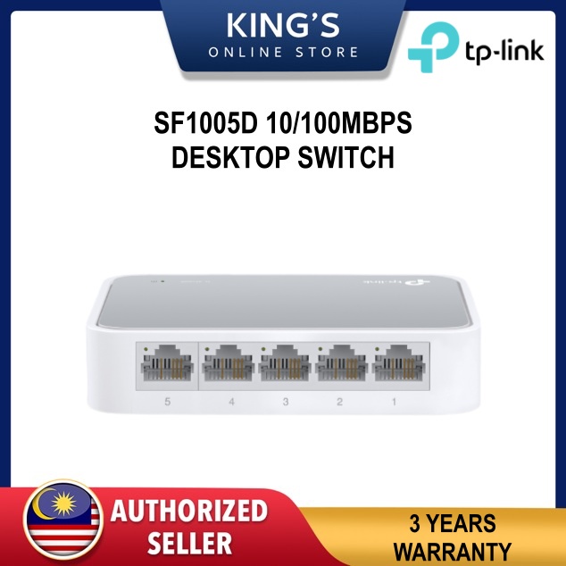 Tp-link TL-SF1005D 5-Port 10/100Mbps Desktop Switch | Shopee Philippines