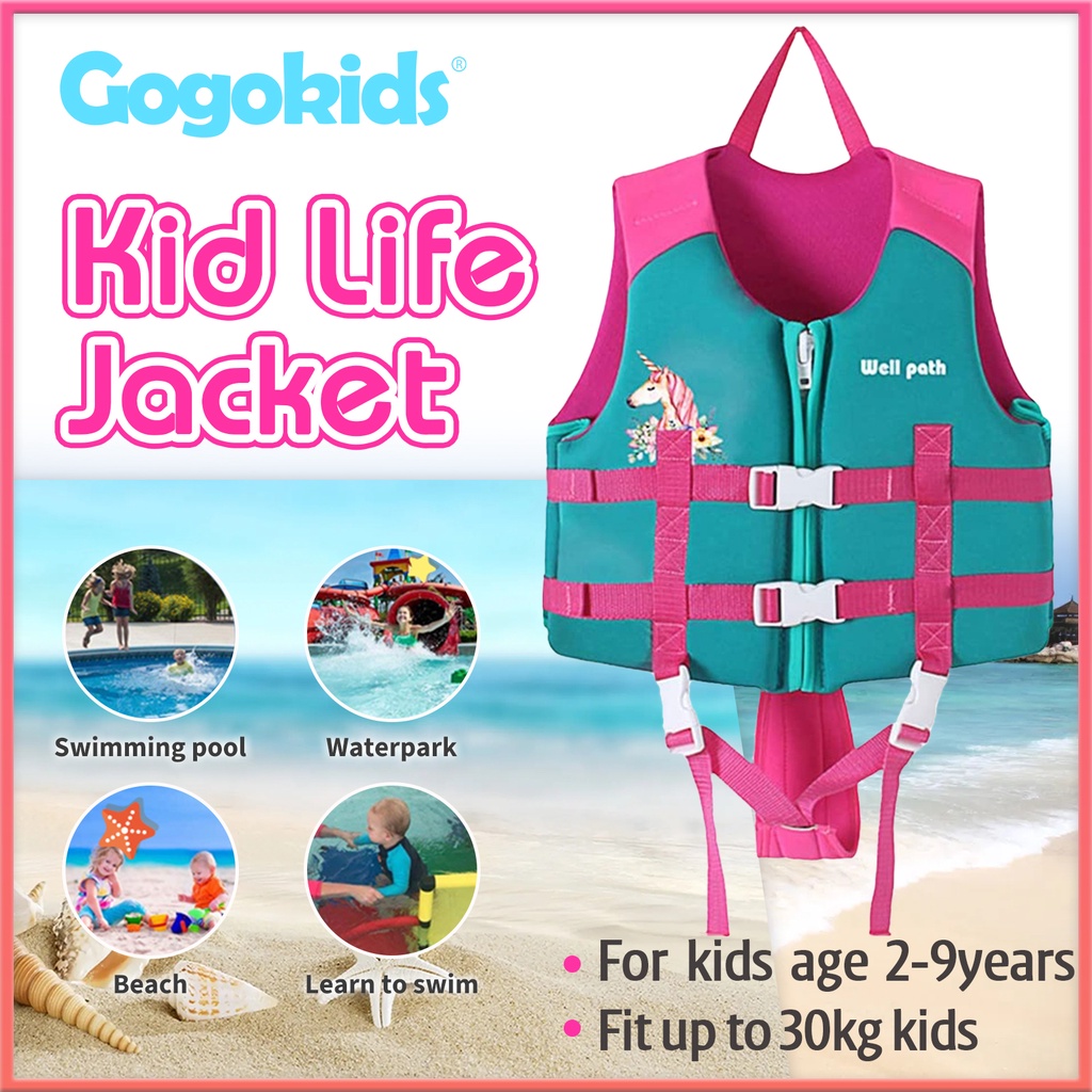 Gogokids Girls Life Vest Float Suit Children Life jacket kids life ...