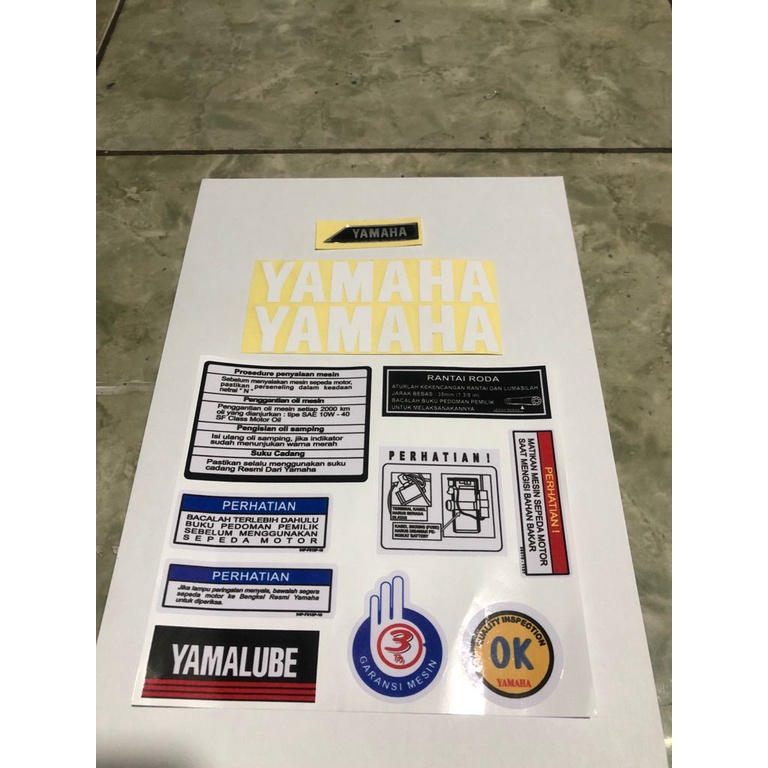 Yamaha force 1 warning sticker f1zr Procedure sticker | Shopee Philippines