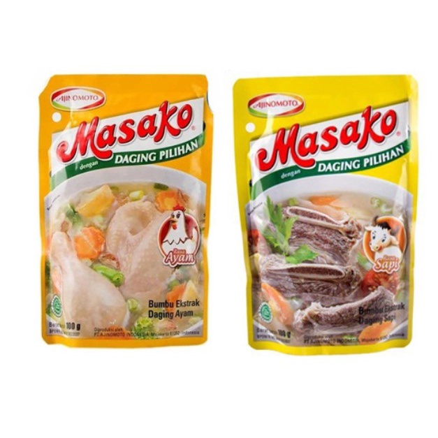 Ajinomoto Authentic Masako Sapi Ayam 100G Original Indonesia Beef or ...