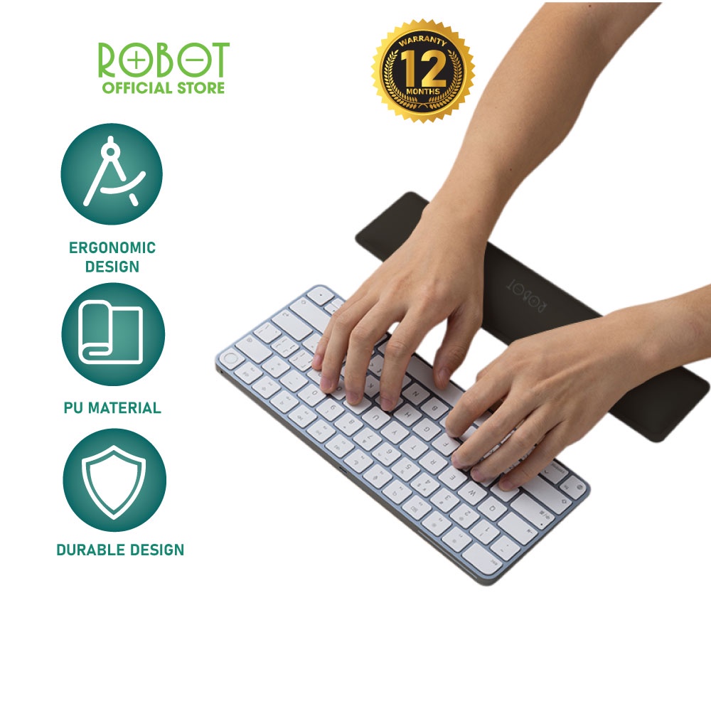 ROBOT RW02 Ergonomic Design PU Material Keyboard Wrist Rest Mouse Pad ...
