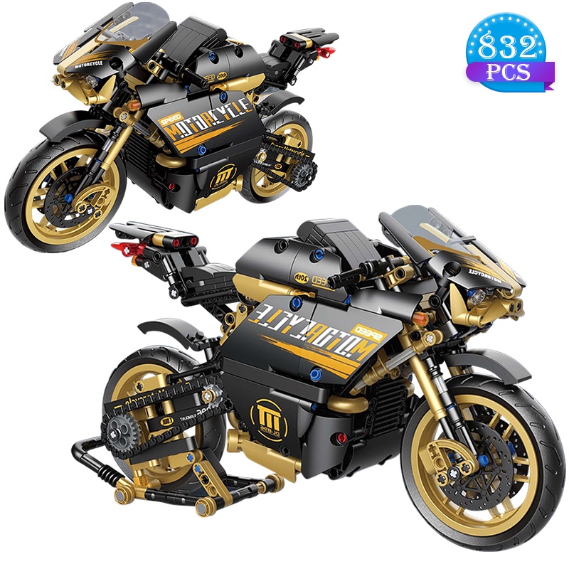 Technical Expert Famous Motorcycle Building Blocks Moc Racing ...