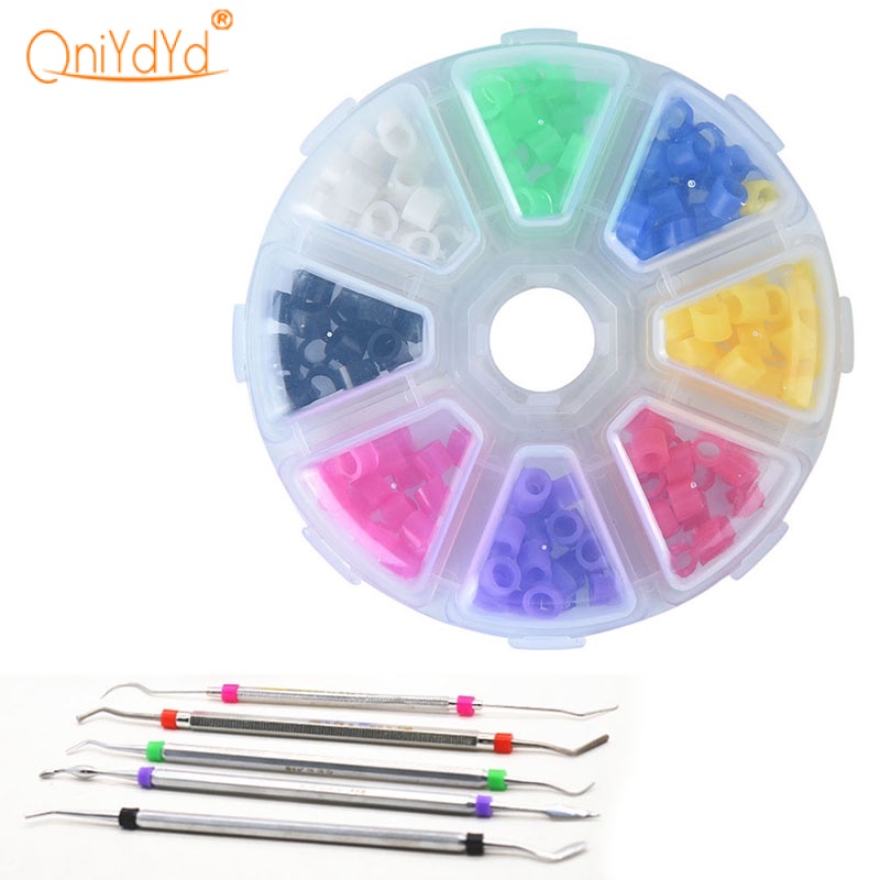 160pcs dental color code rings autoclavable disinfection universal ...
