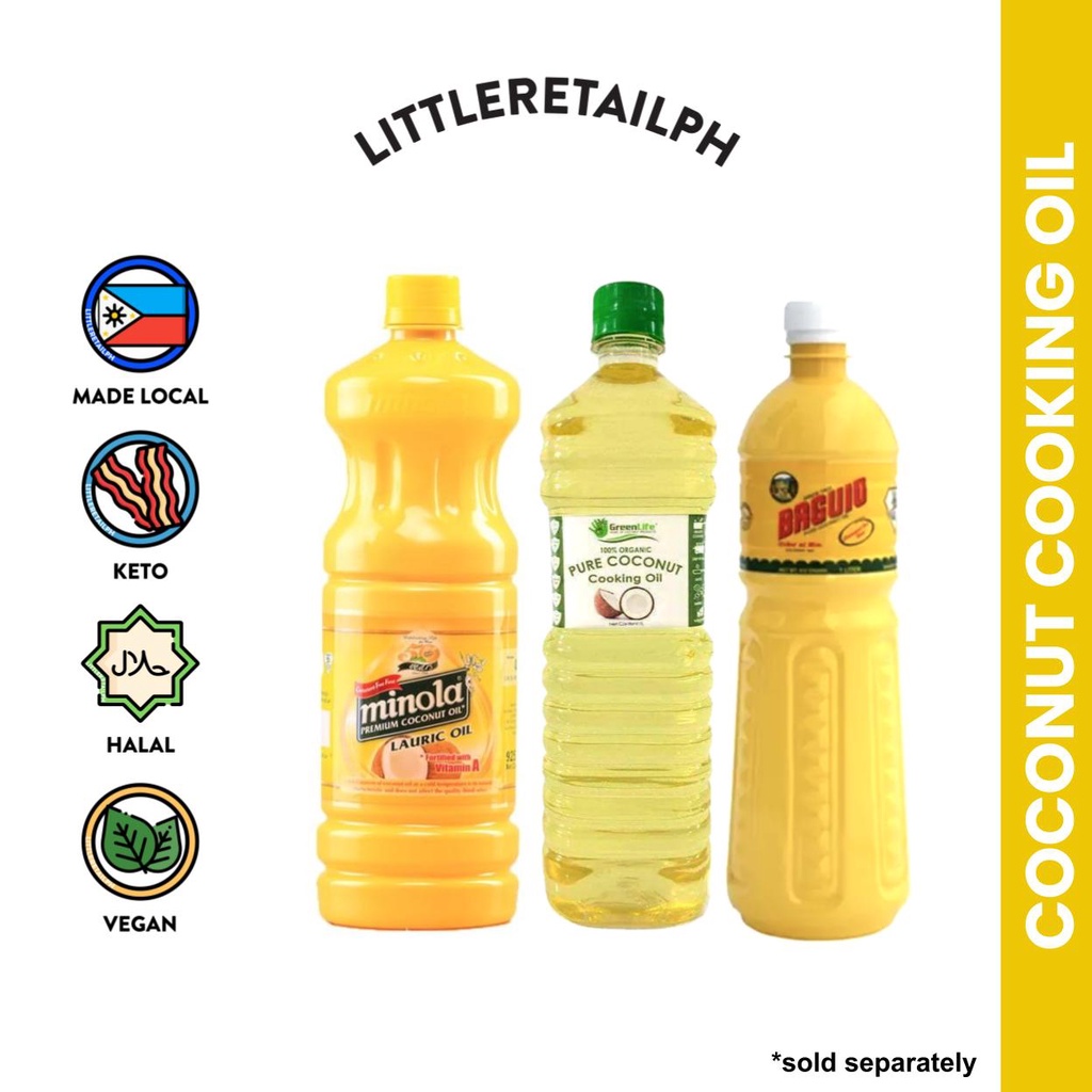 Coconut Cooking Oil Lauric Oil Vitamin A (Minola, Baguio, Greenlife ...