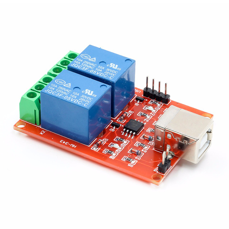 5V Relay USB 2 Channel Programmable for Computer Control Board Smart ...