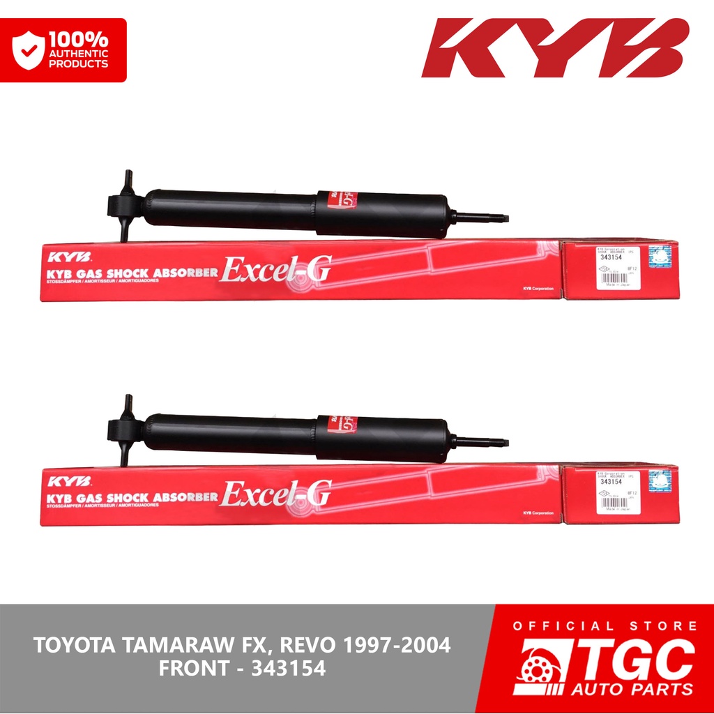 KYB KAYABA Excel G Front Shock Absorber Toyota Tamaraw Fx 1997 - 2005 343154 2pcs | Shopee ...