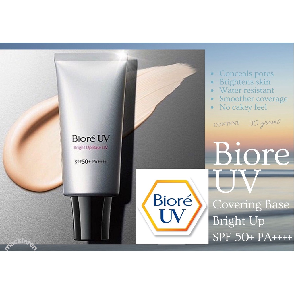 BIORE UV BRIGHT UP COVERING BASE SPF50 | Shopee Philippines