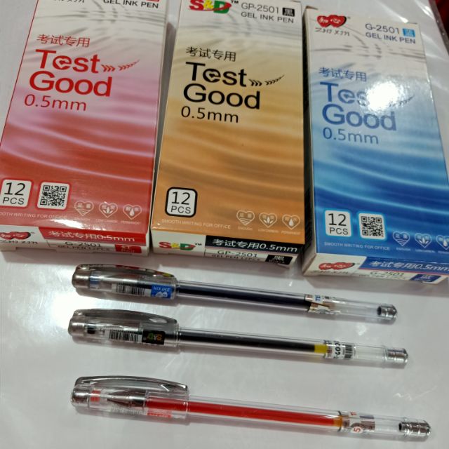 Test good (0.5mm ) gel ink pen 2 PC's per order | Shopee Philippines