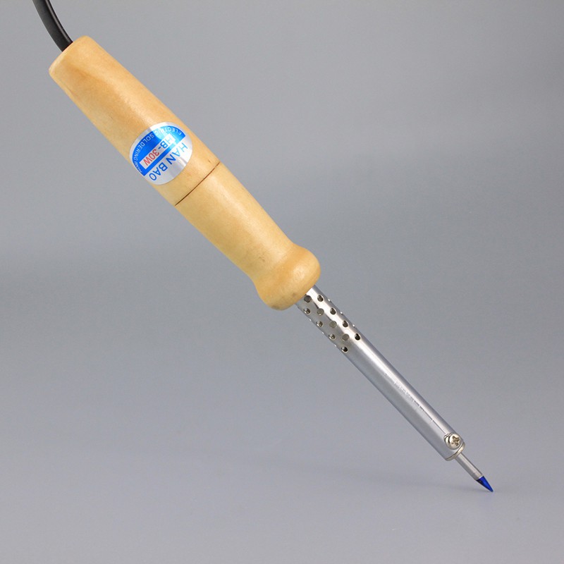 Wooden Handle Electric Welding Solder Soldering Iron Tip | Shopee ...