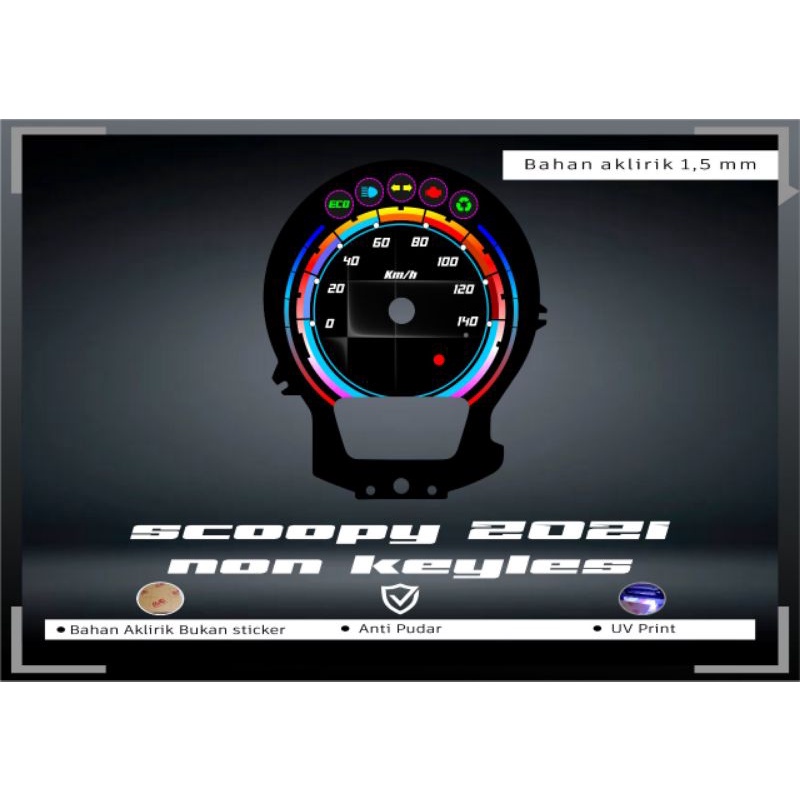 Scoopy 2021 speedometer board 2021 Scoopy custom speedometer panel ...