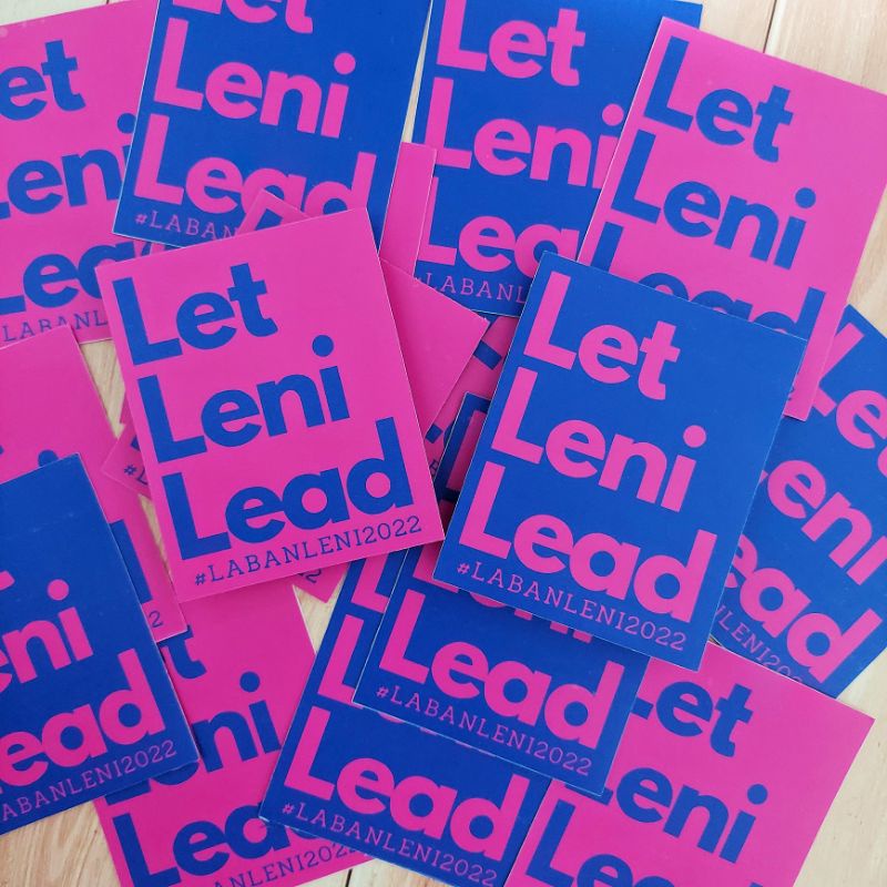 let leni lead laban leni waterproof vinyl stickers | Shopee Philippines