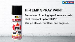 Bosny Hi Temp Spray Paint High Heat Resistant B102 (Available in ...
