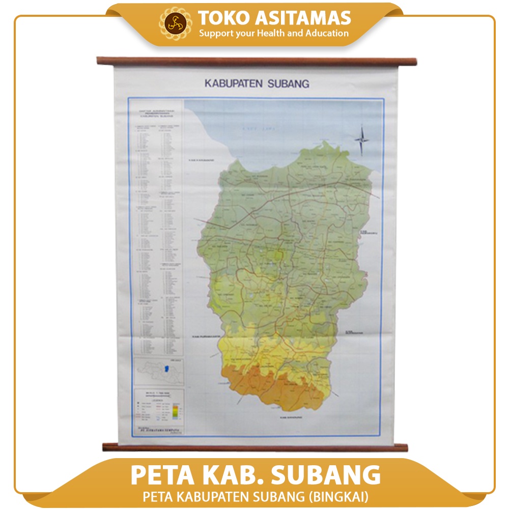 Map Of Subang Regency (Frame) | Shopee Philippines