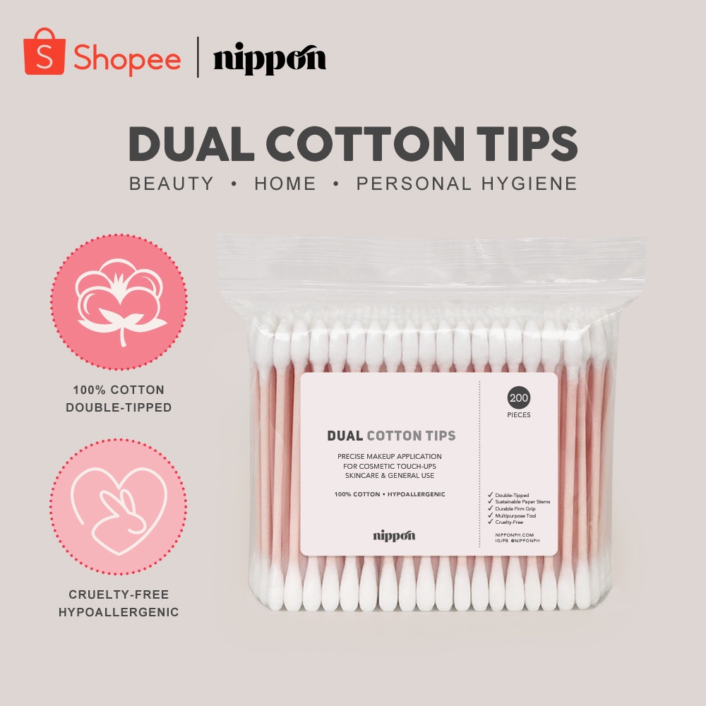 Nippon Dual Cotton Tips x200 | Shopee Philippines