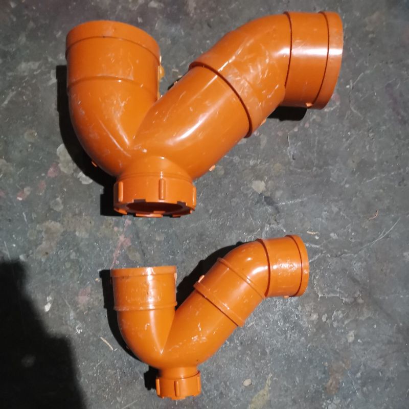 good quality thick Pvc sanitary orange P trap 2 3 4 | Shopee Philippines