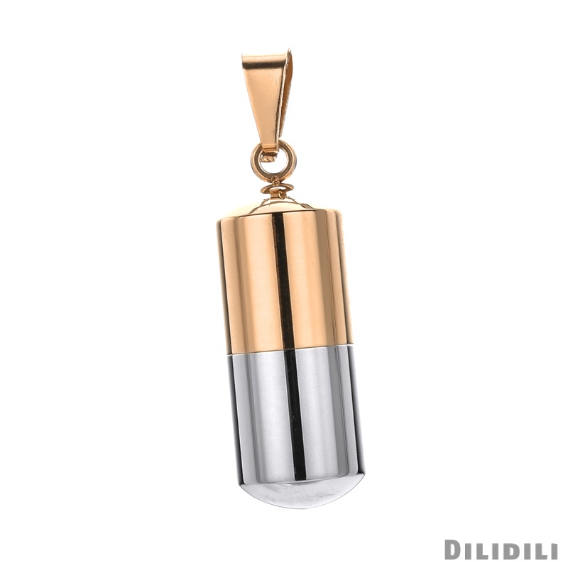 [12] Vial Necklace, Stainless Steel Urn Necklaces for Capsule Tube Vial ...