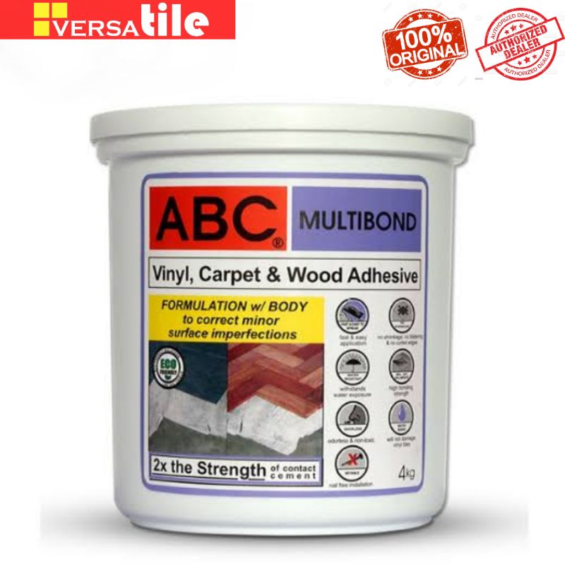 ABC Multibond Vinyl, Carpet & Wood Adhesive 4kg | Shopee Philippines