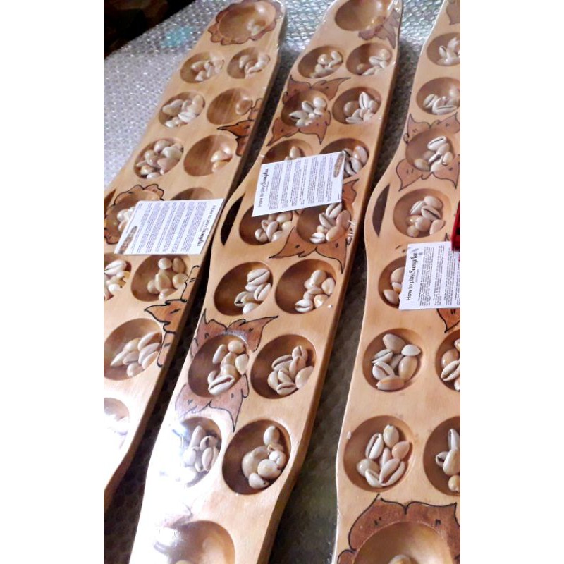 Sungka w/ shells Philippine Souvenir Family Game | Shopee Philippines