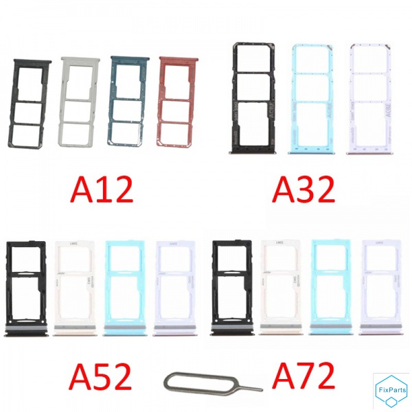 Sim SD Card Tray For Samsung Galaxy A02 A02s A12 A22 A32 A42 A52 A72 4G 5G Phone New SIM Holder ...