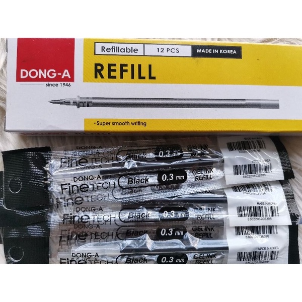 Dong-A Fine Tech 0.2mm/ 0.3mm/0.4mm REFILL 1pc ( BLACK ) | Shopee ...