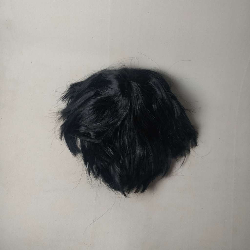 Realistic High Quality Synthetic Short Straight Wig for Men Anime ...