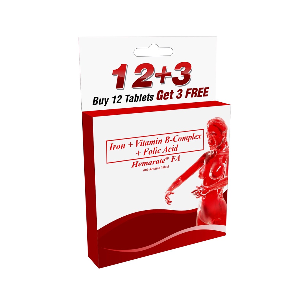 HEMARATE Tablet 12+3 | Shopee Philippines