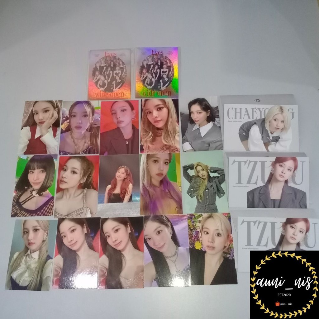 TWICE Eyes Wide Open Official Photocard Nayeon Jeongyeon Momo Sana Jihyo Mina Dahyun Chaeyoung ...
