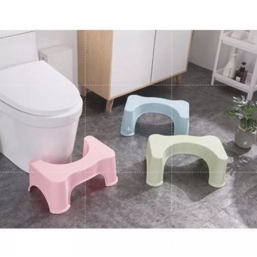 Potty Help Plastic Bathroom Toilet Foot Stool Rest White Footseat ...