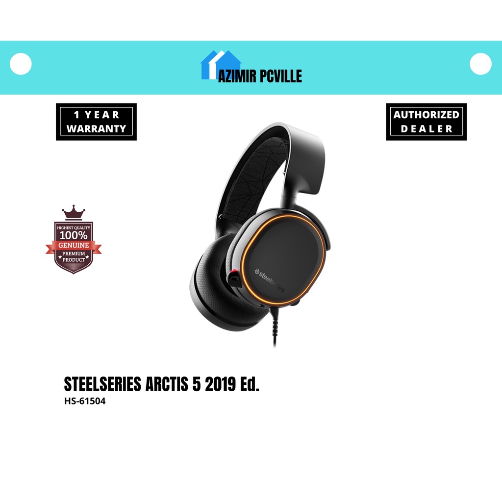 Steelseries Arctis 5 7.1 Surround Rgb Gaming Headsets 2019 Edition ...