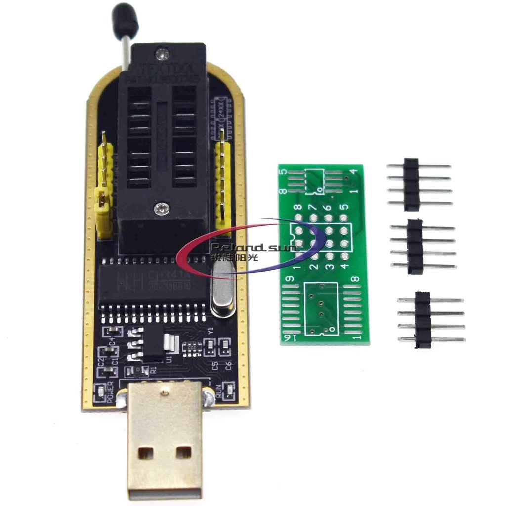 EEPROM BIOS USB Programmer CH341A + SOIC8 Clip + 1.8V Adapter + SOIC8 ...