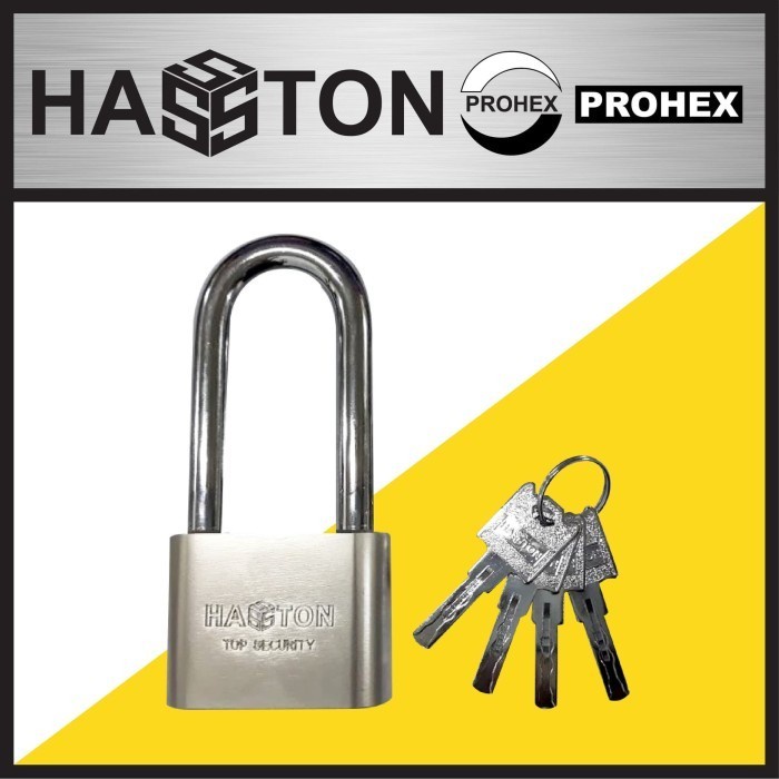 Hasston Prohex 1092-018 50mm Long Neck Padlock | Shopee Philippines